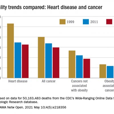Possible obesity effect detected in cancer death rates | MDedge ...