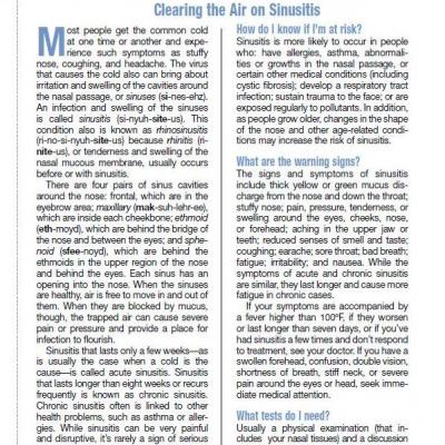 Clearing the Air on Sinusitis | Federal Practitioner