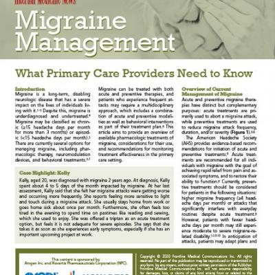 Migraine Management: What Primary Care Providers Need to Know | MDedge ...