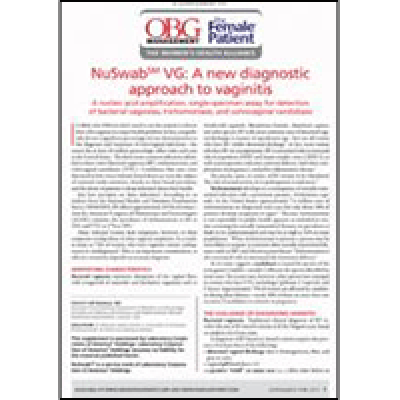 NuSwabSM: A new diagnostic approach to vaginitis | MDedge ObGyn